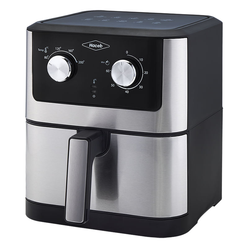 Freidora de aire Haceb 6 litros - Inox Negra - Empresarios Haceb